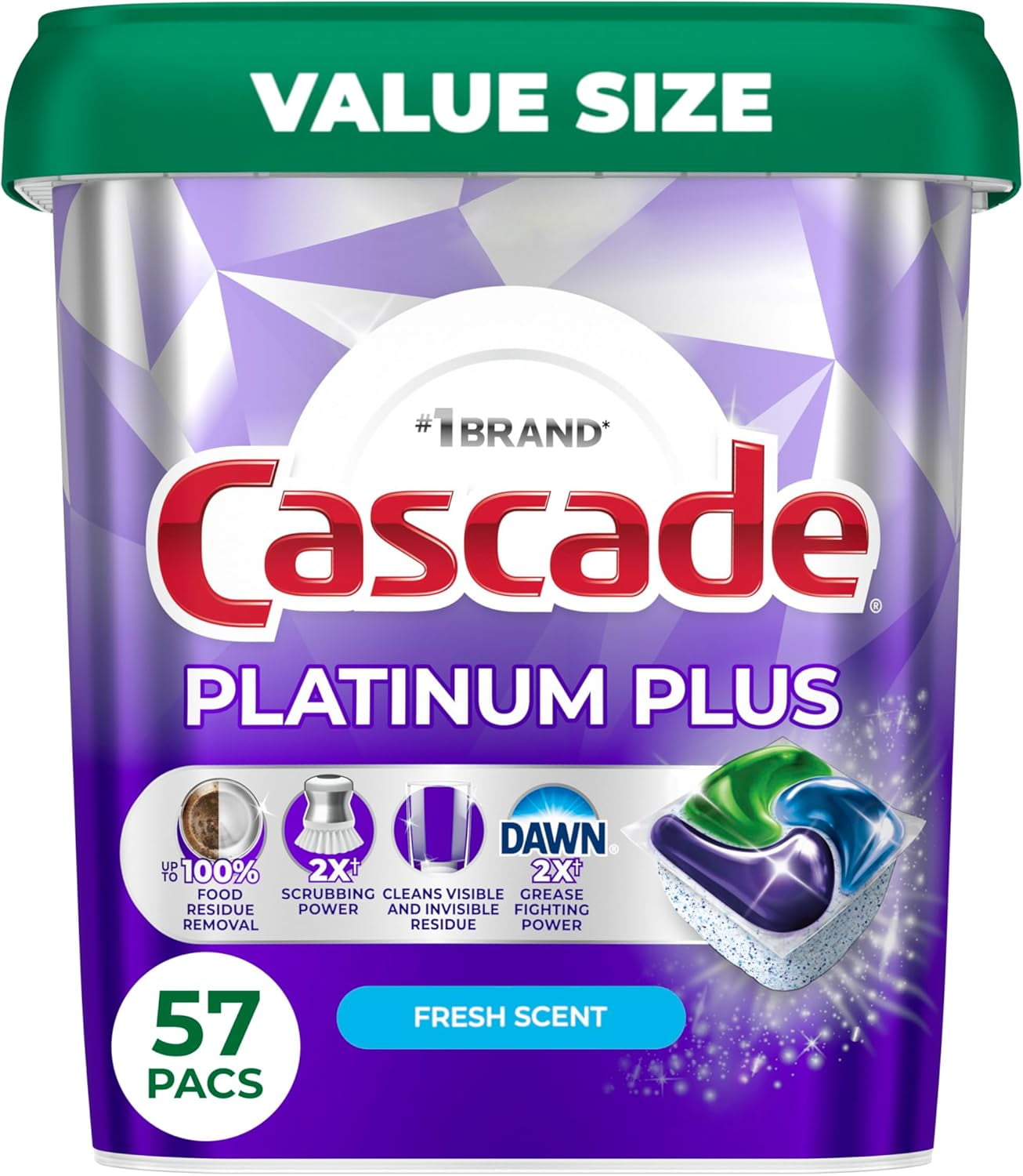 Platinum Plus Dishwasher Pods, Dishwasher Detergent, Dish Detergent ...