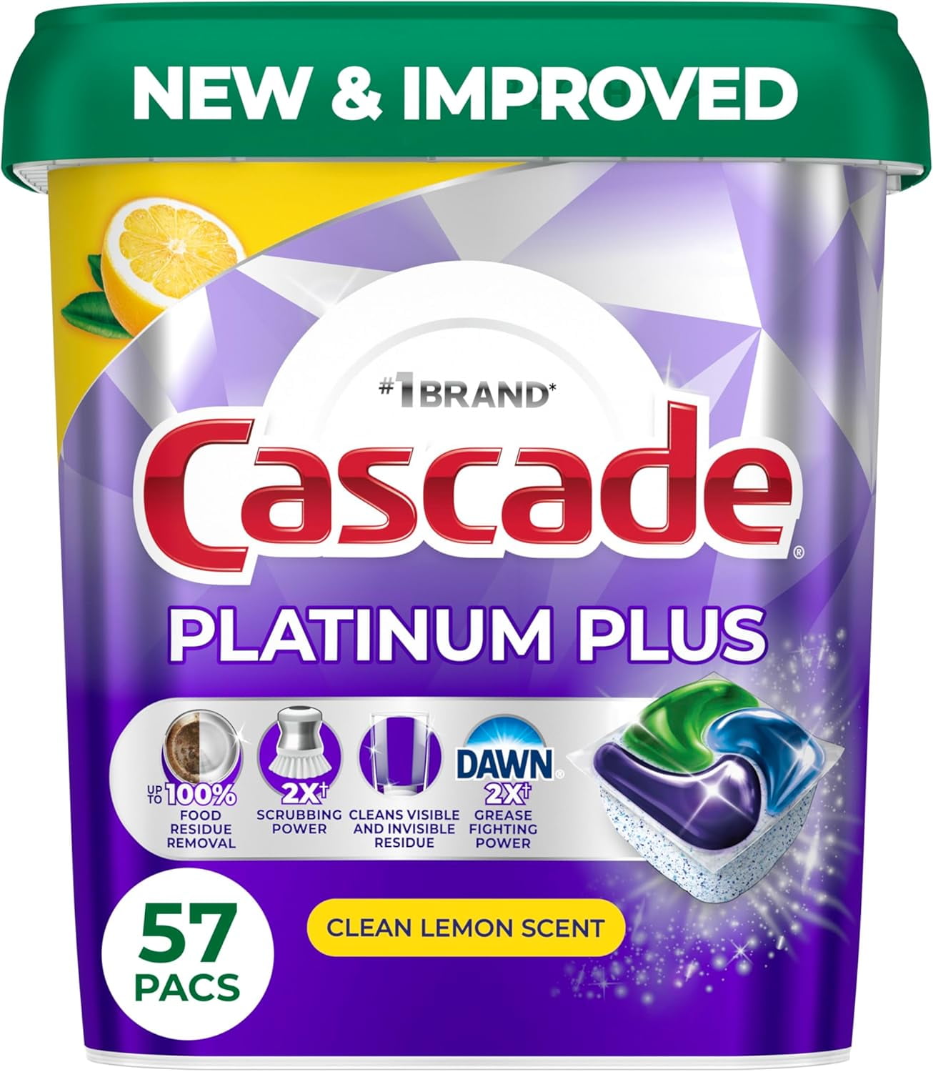 Platinum Plus Dishwasher Pods, Dishwasher Detergent, Dish Detergent ...