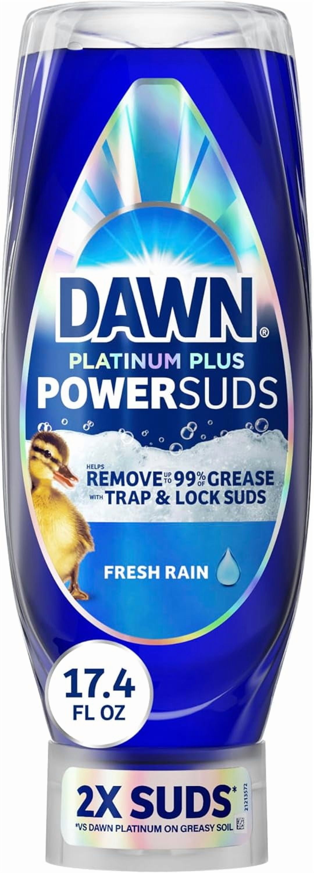 Platinum Plus PowerSuds Liquid Dish Soap, 17.4 oz. EZ-Squeeze Bottle ...