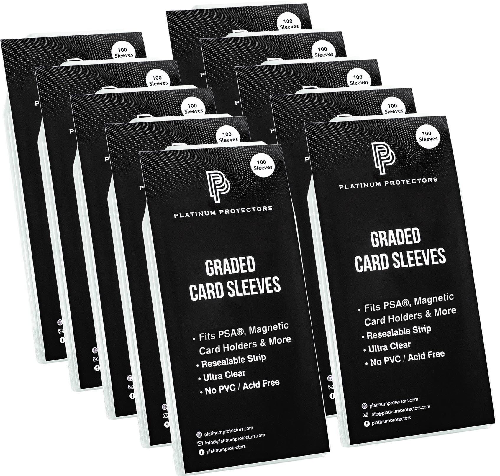 Platinum Protectors PSA Graded Card Sleeves Resealable Fits CGC TAG ...