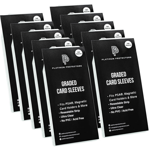 Platinum Protectors PSA Graded Card Sleeves Resealable Fits CGC TAG ...