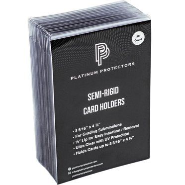 Card Saver 1 - Semi Rigid Sports Trading Card Protector, Collector Case ...