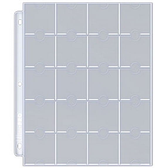 Ultra Pro 20-Pocket Multi-Coin Page (10ct) - Walmart.com