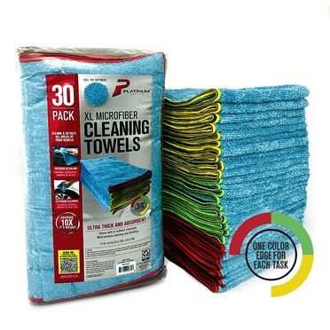 Platinum Series XL Multi-Purpose Microfiber Cleaning, Detailing Towels ...