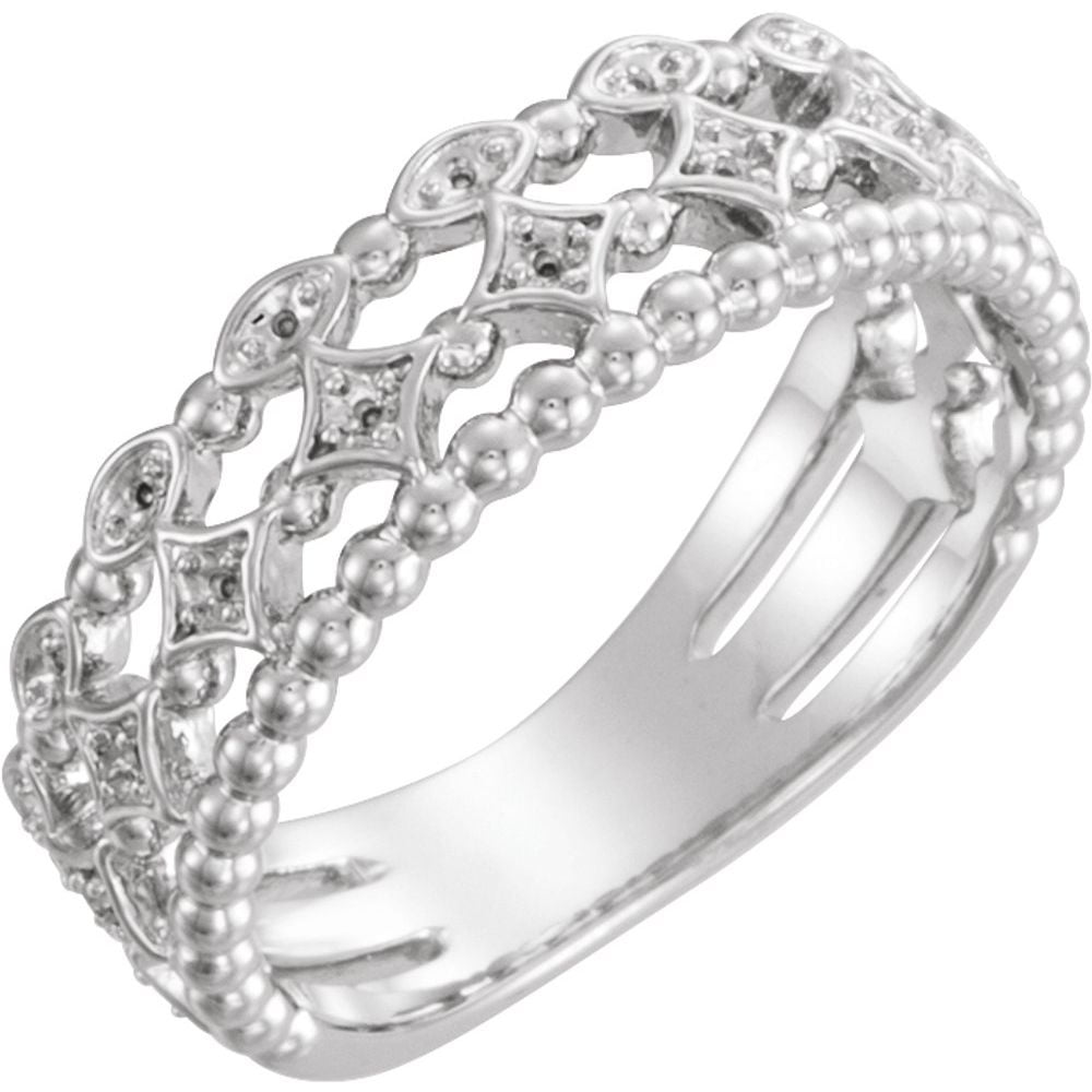 Platinum Stackable Fashion Ring Fine Jewelry For Women Gifts For Her ...