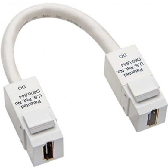 Platinum Tools 775WH-1C Keystone Jack, HDMI to HDMI Pigtail, Clamshell ...