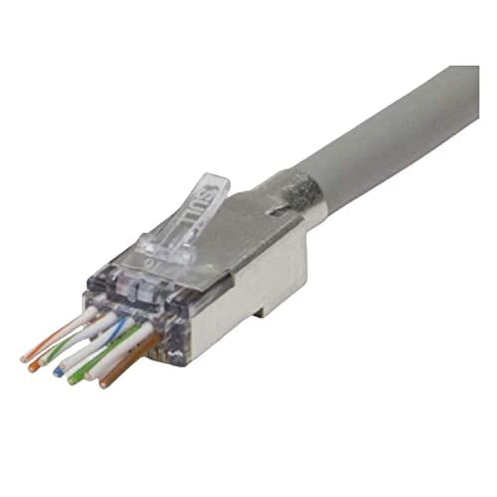 Platinum Tools Ezex44 Shielded RJ45 External Ground Connector 50/Jar Accessory Box (202051J ...