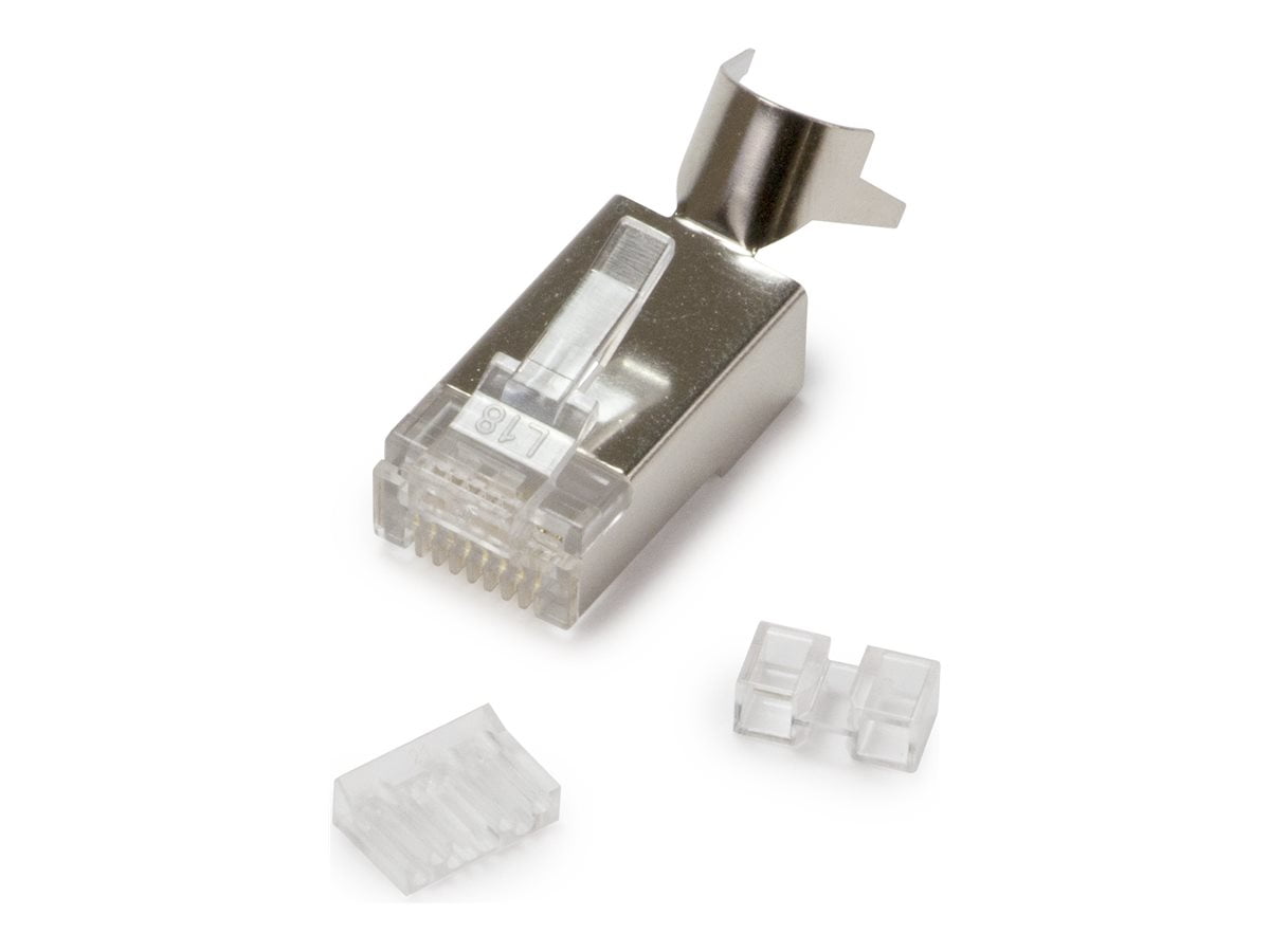 Platinum Tools 106243C Cat6A/7 STP Solid/Stranded RJ45 Connector - Pack ...