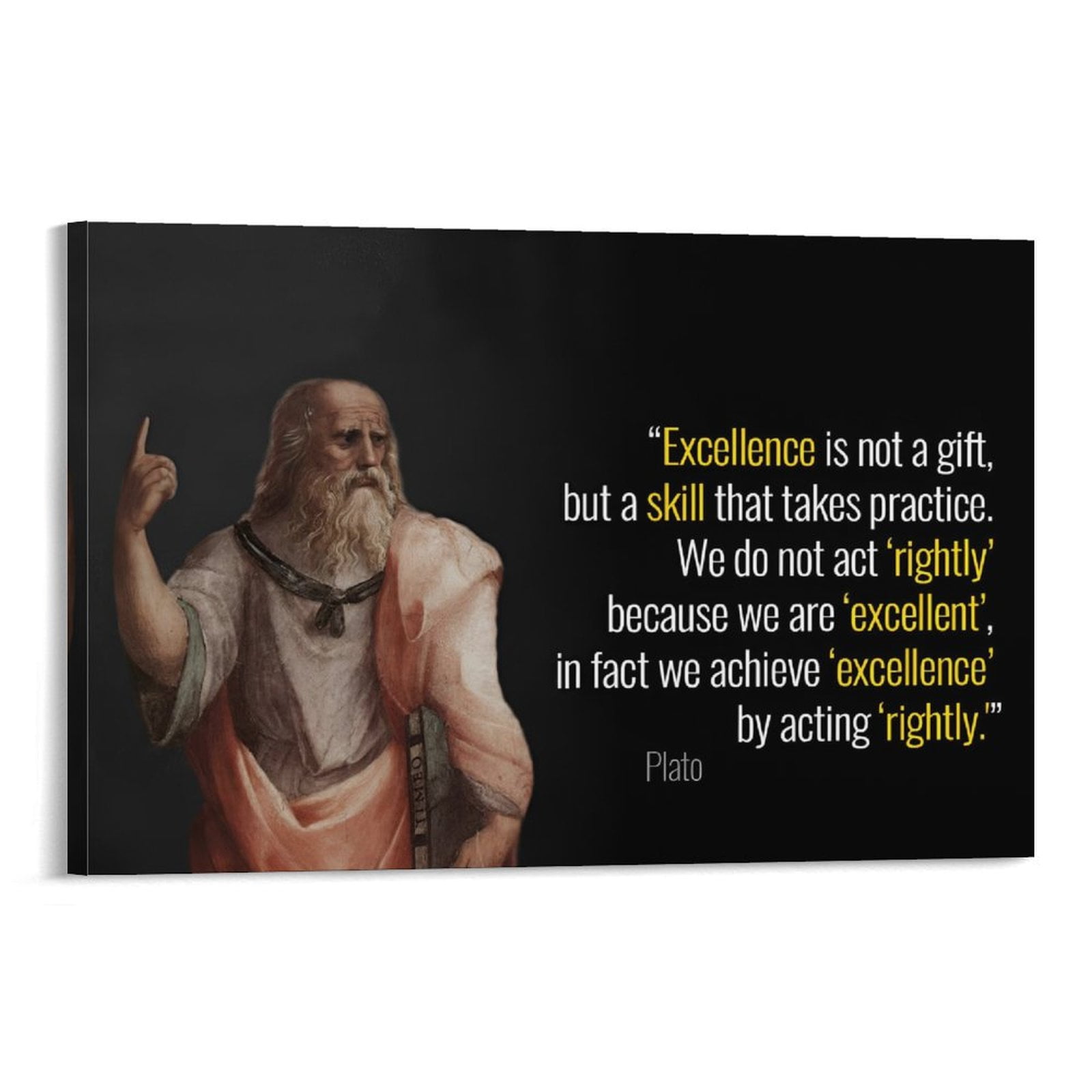 Plato Poster Eminent Philosopher Gifts Canvas Painting Poster Wall Art ...