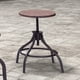 Plato Stool Rustic Wood - Walmart.com