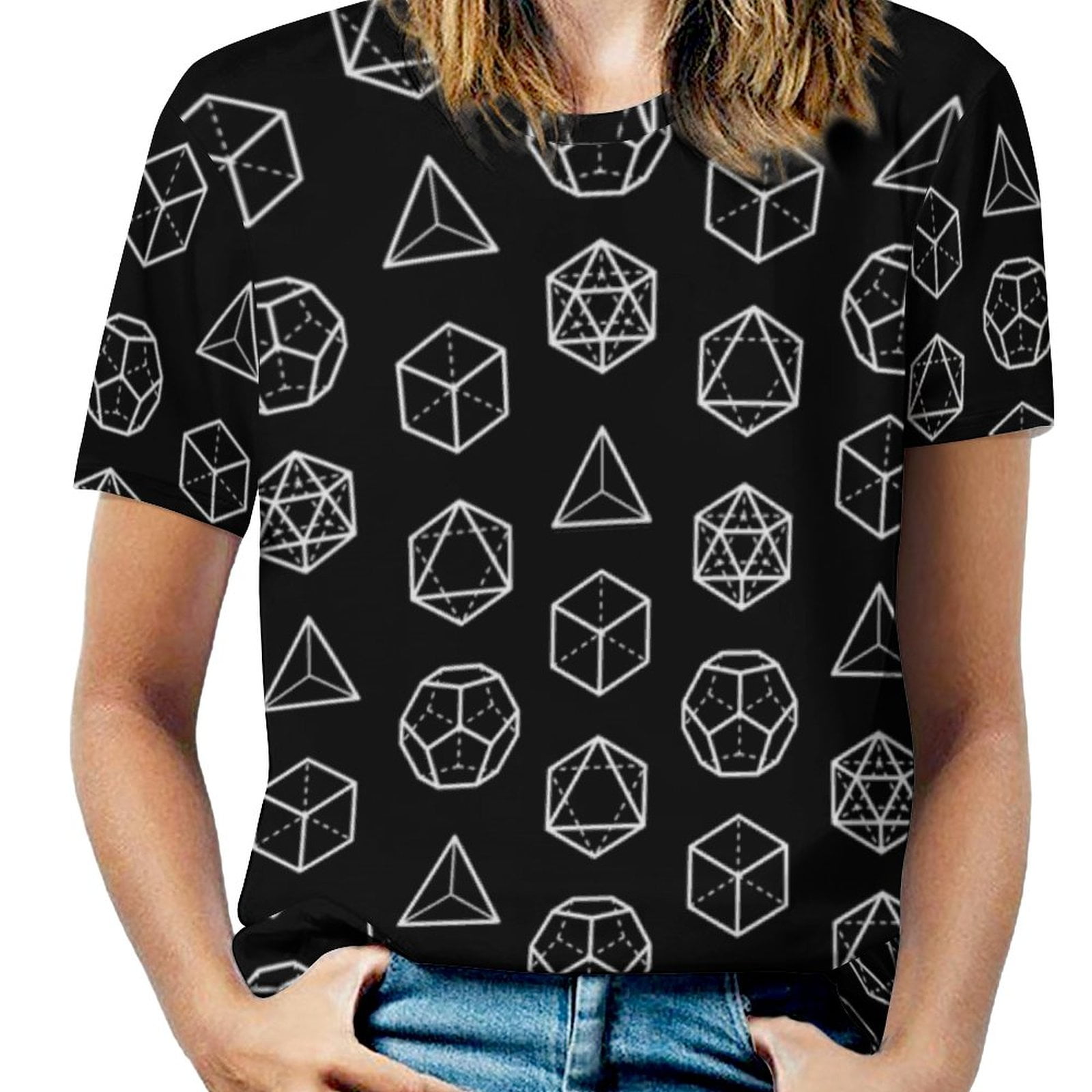 Platonic Solids- Alignment Sexy And Club Fashion Female T-Shirt Short ...