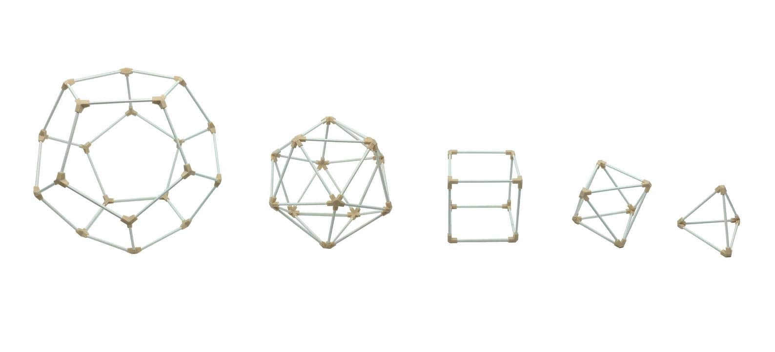 Platonic Solids Geometry Set Educational Puzzle, Dodecahedron ...