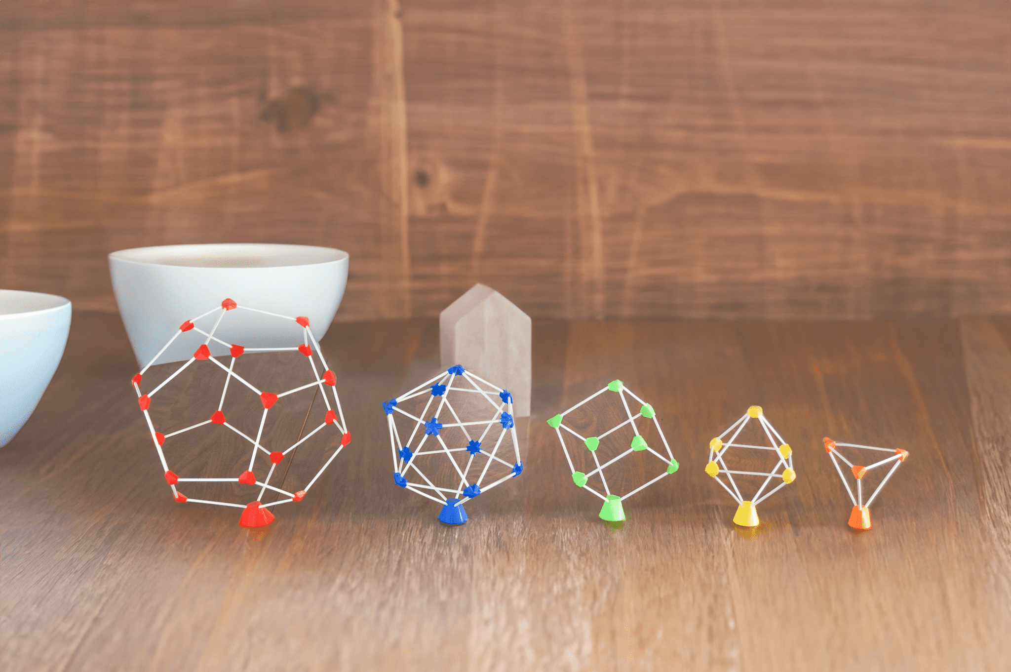 Platonic Solids Geometry Set Educational Puzzle, Dodecahedron ...