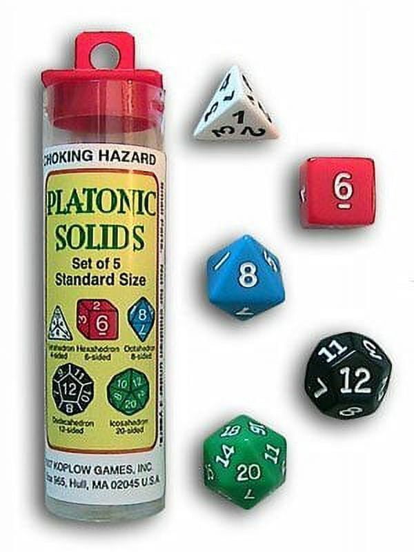 Platonic Standard Dice Set of 5 - Walmart.com