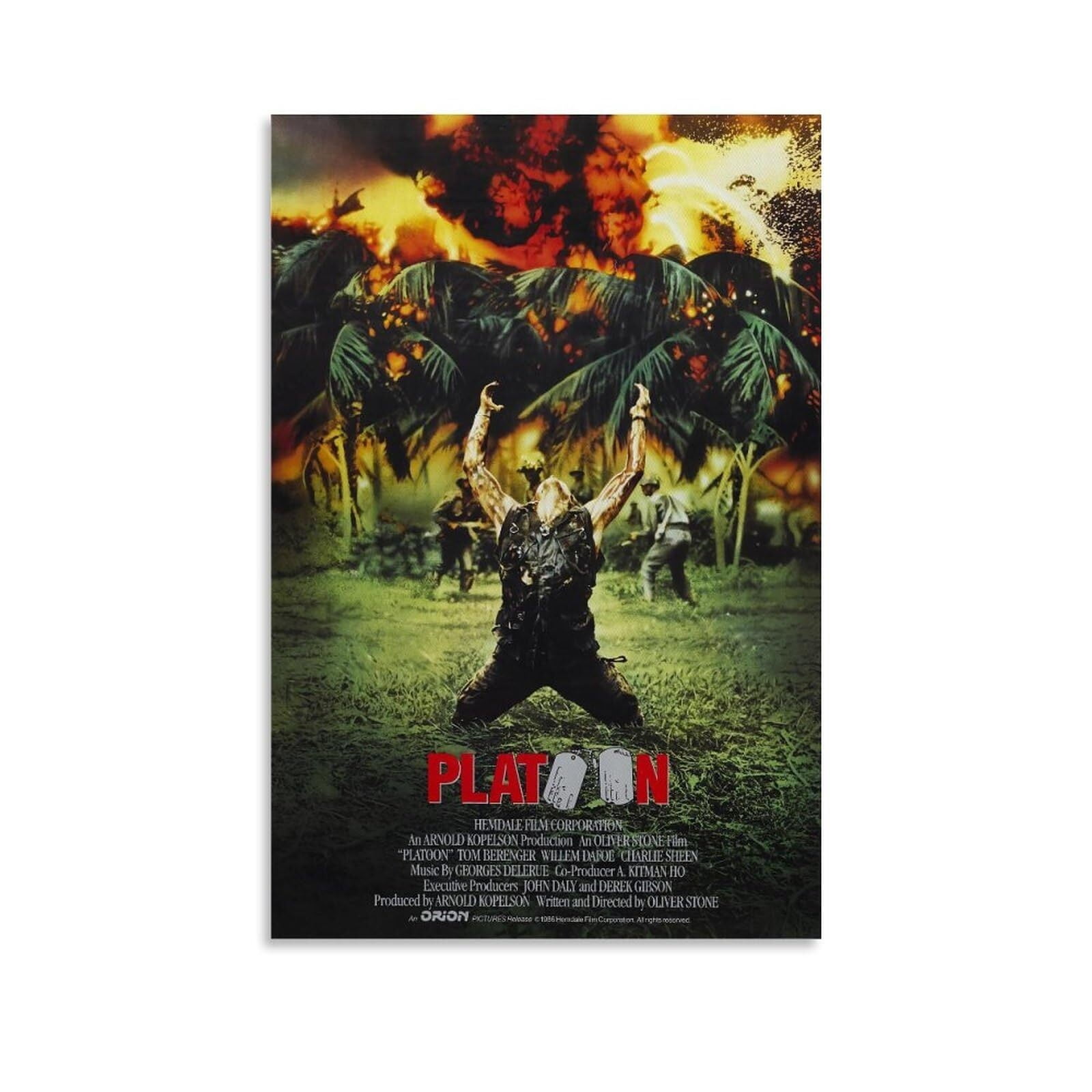Platoon Film Vintage Classic Movie Posters Canvas Poster Oscar Movies ...