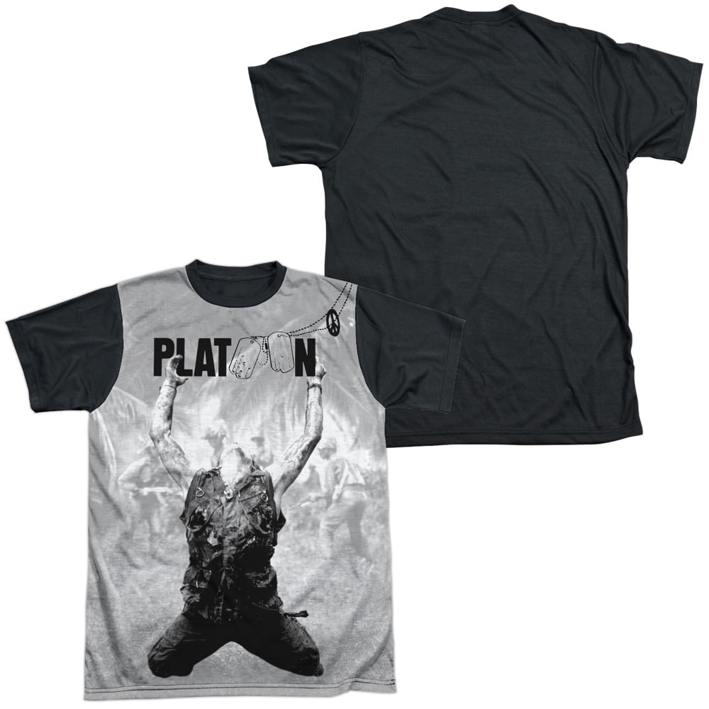 Platoon Grayscale Poster Unisex Adult Halloween Costume Sublimated T ...