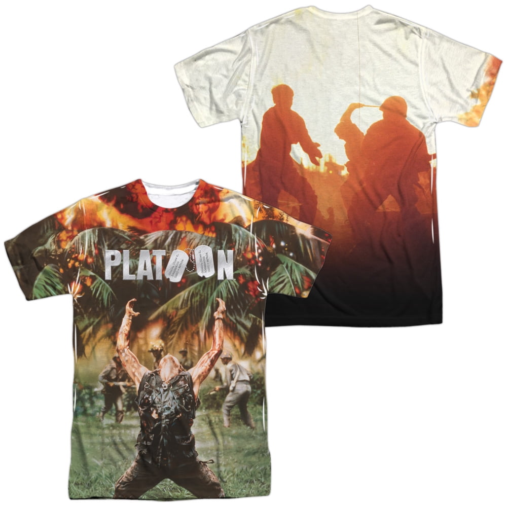 Platoon Key Art Unisex Adult Sublimated Costume T Shirt (Front/Back ...