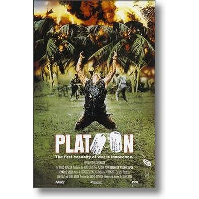 Platoon Movie Poster Charlie Sheen New 24x36 - Walmart.com