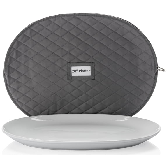 Platter Storage Case - 20" x 15" with Padded Interior and Label Holder ...