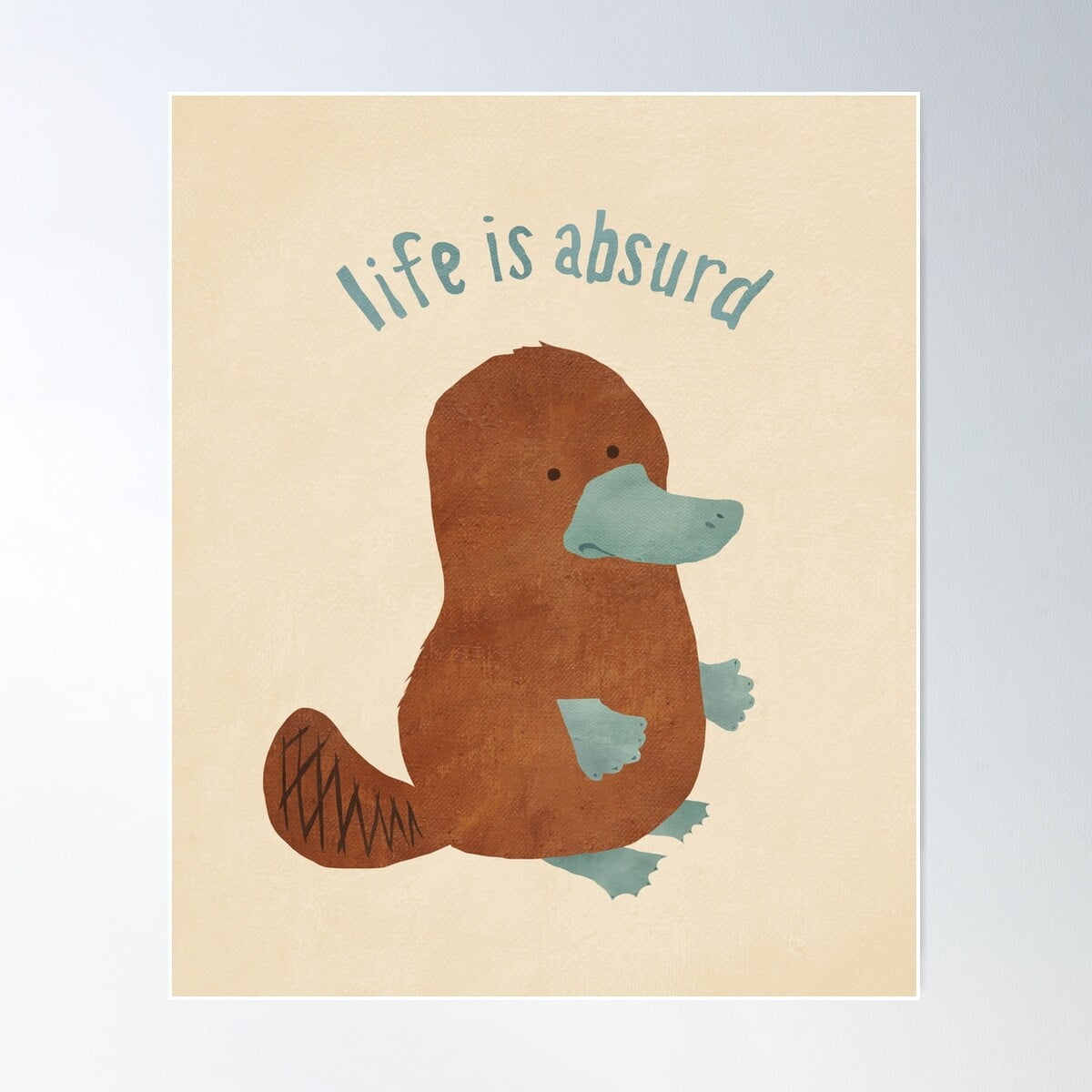 Platypi Don'T Lie Poster Wall Art, Modern Wall Decor For Living Room ...