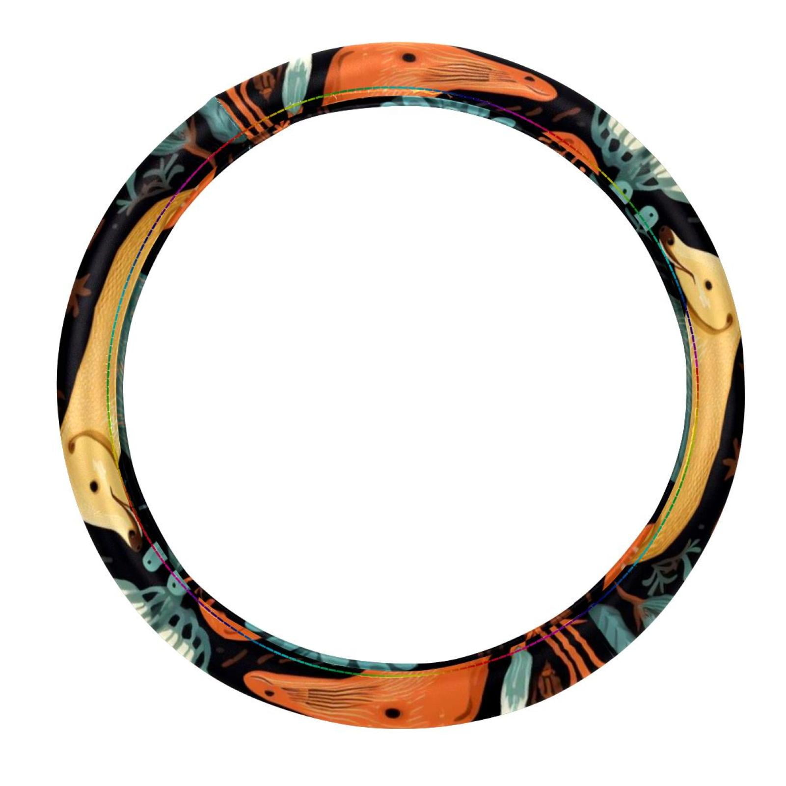 Platypus 14.5 Inch Printing PVC Leather Car Wheel Covers Steering Wheel ...