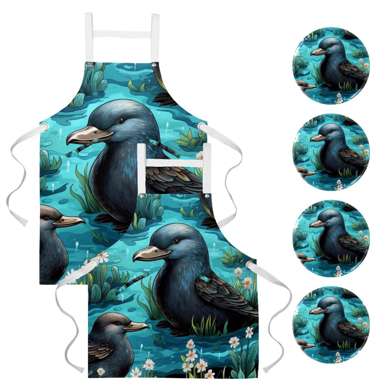 Platypus Circle Pins 2 Pack Waterproof Pocket Badge Mens Apron Server ...