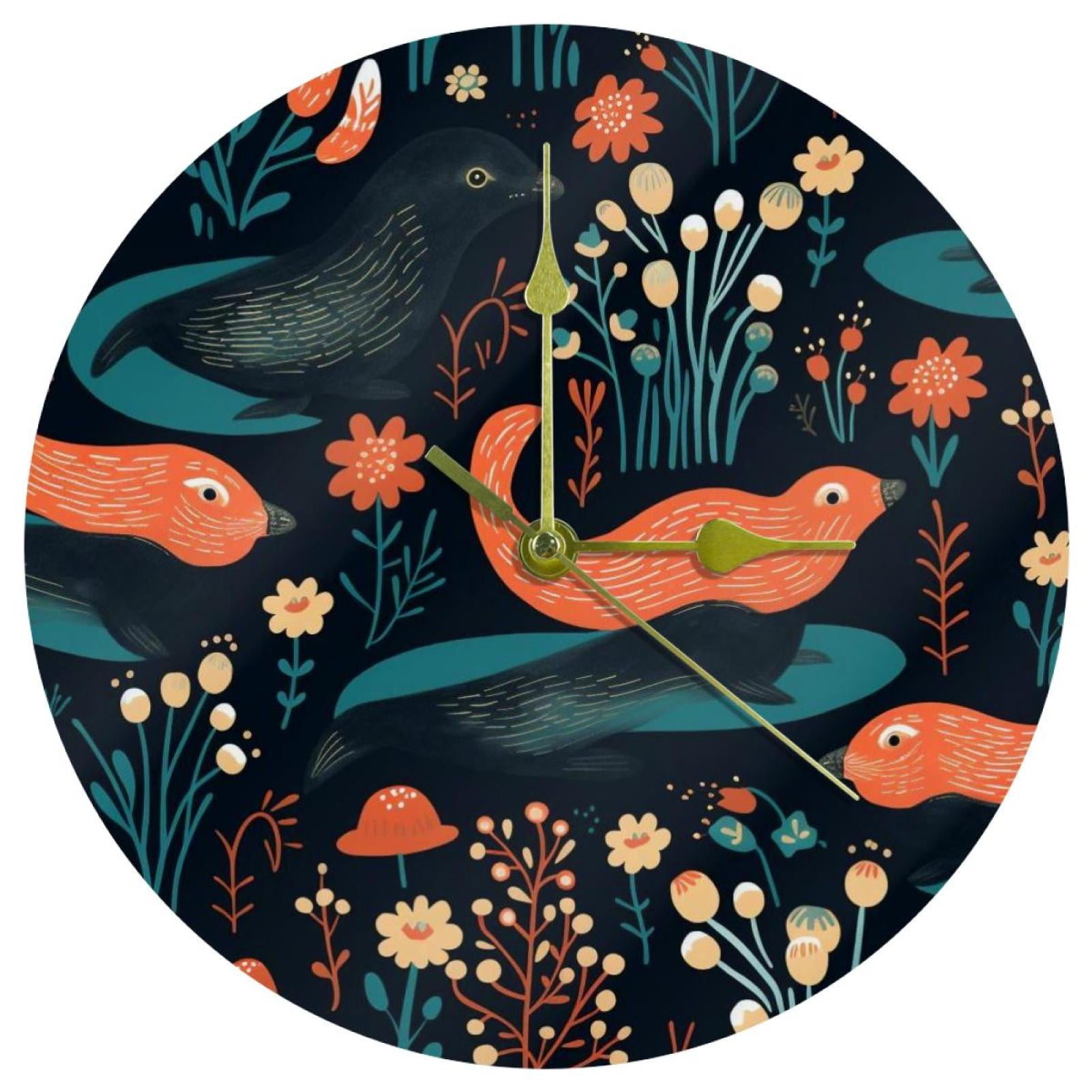 Platypus Circular Acrylic Wall Clock - Elegant Timepiece for Home Décor ...