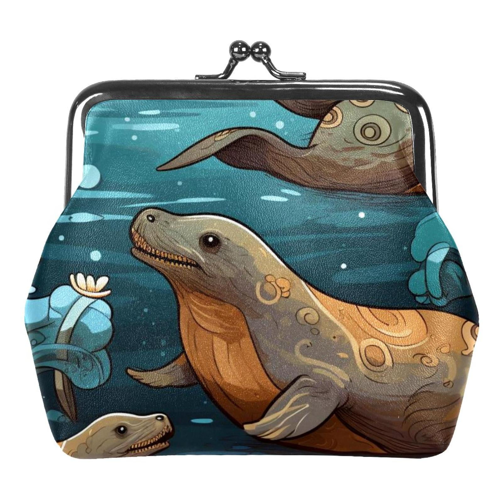 Platypus Coin Purse Vintage Pouch Kiss-lock Change Purse Wallets ...