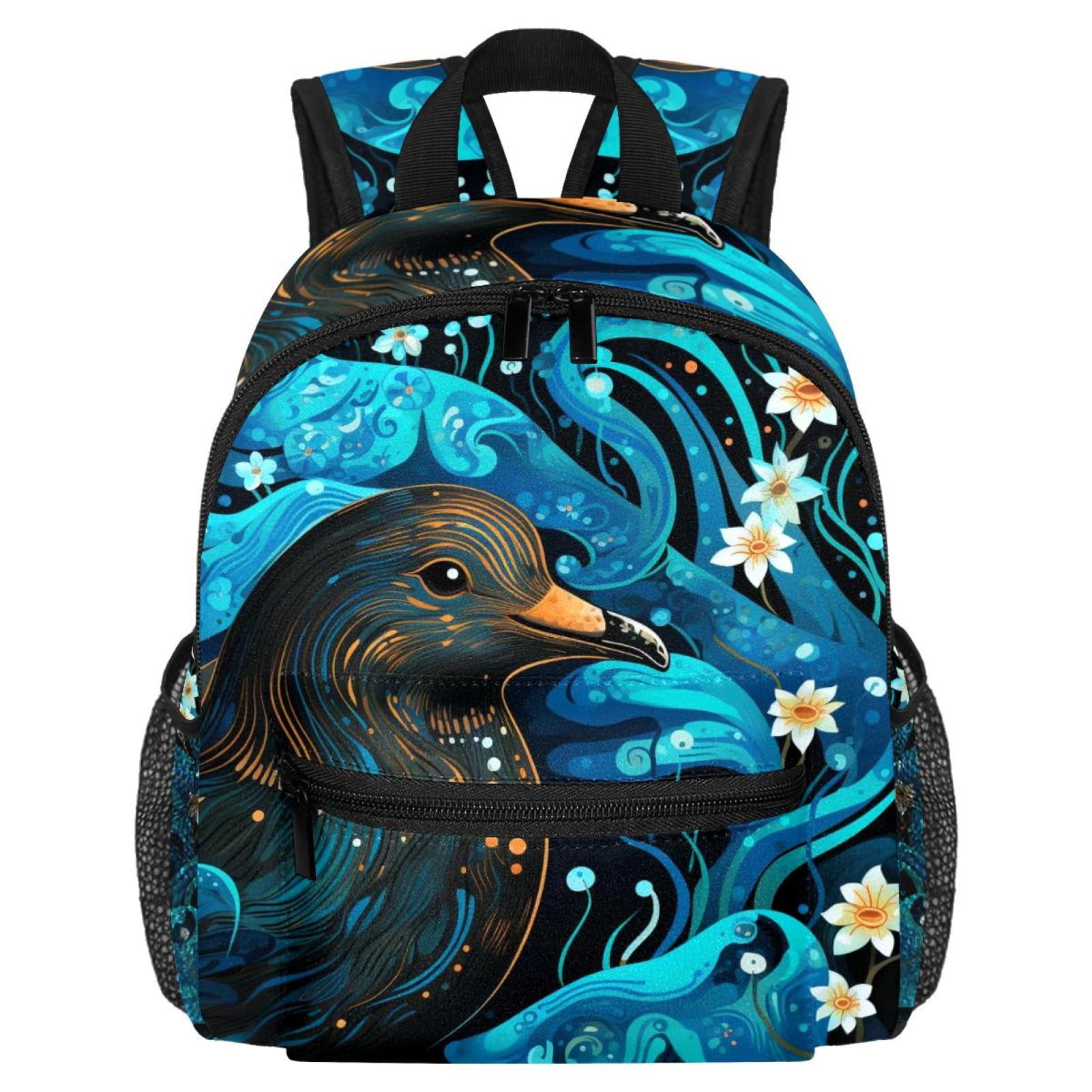 Platypus Cute Book Bag with Adjustable Shoulder Strap, Large Capacity ...