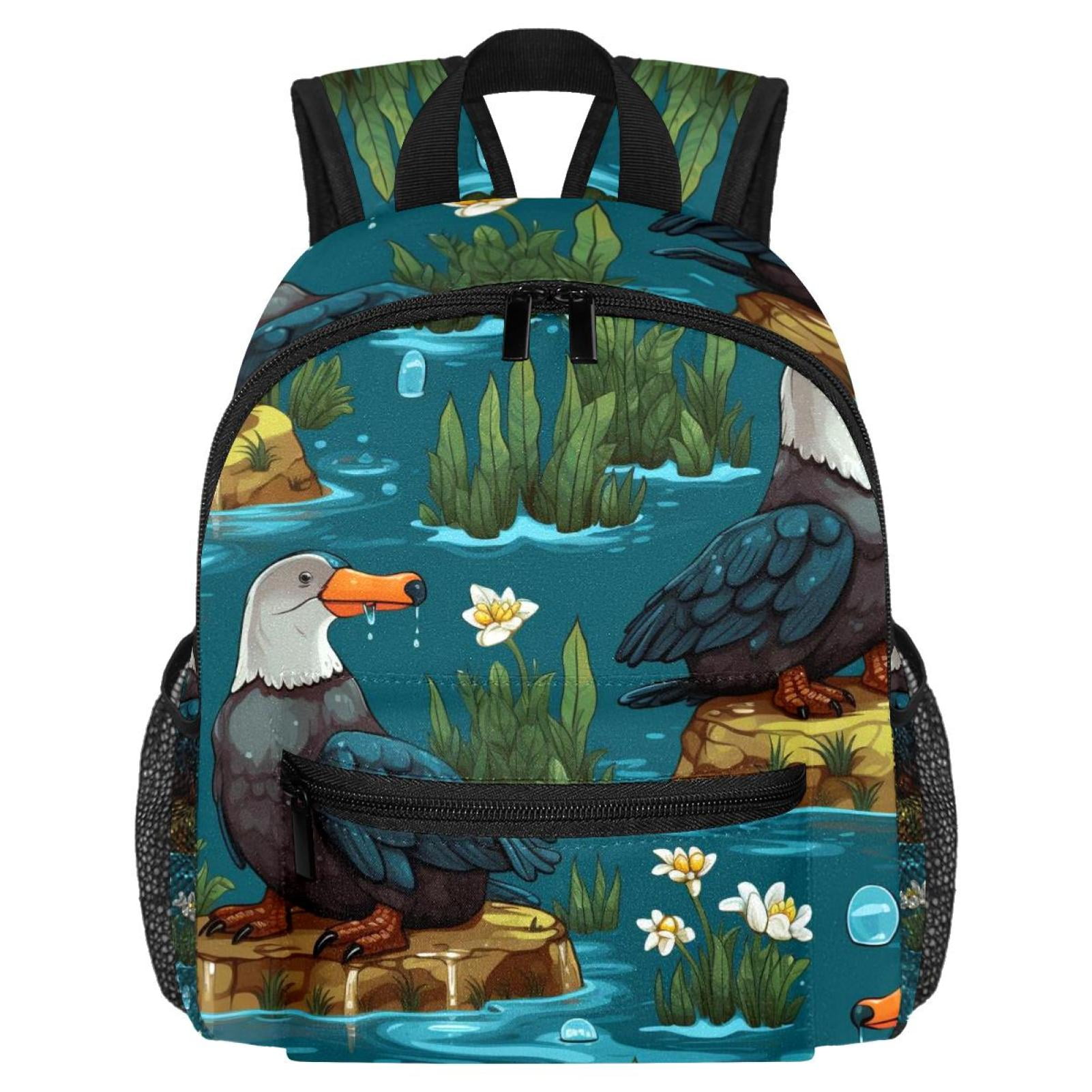 Platypus Cute Book Bag with Adjustable Shoulder Strap, Large Capacity ...