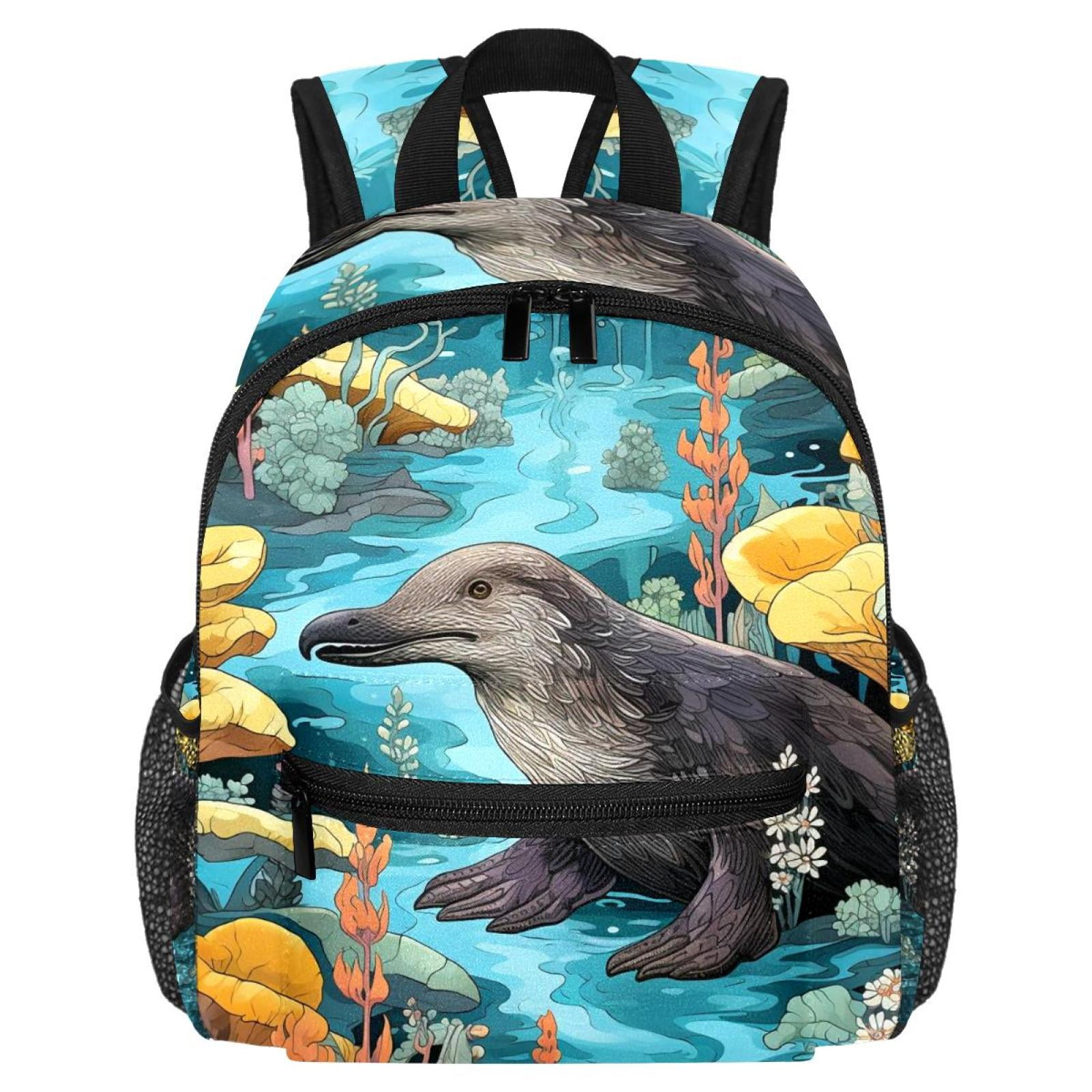 Platypus Cute Printed Backpack with Adjustable Shoulder Strap, Large ...