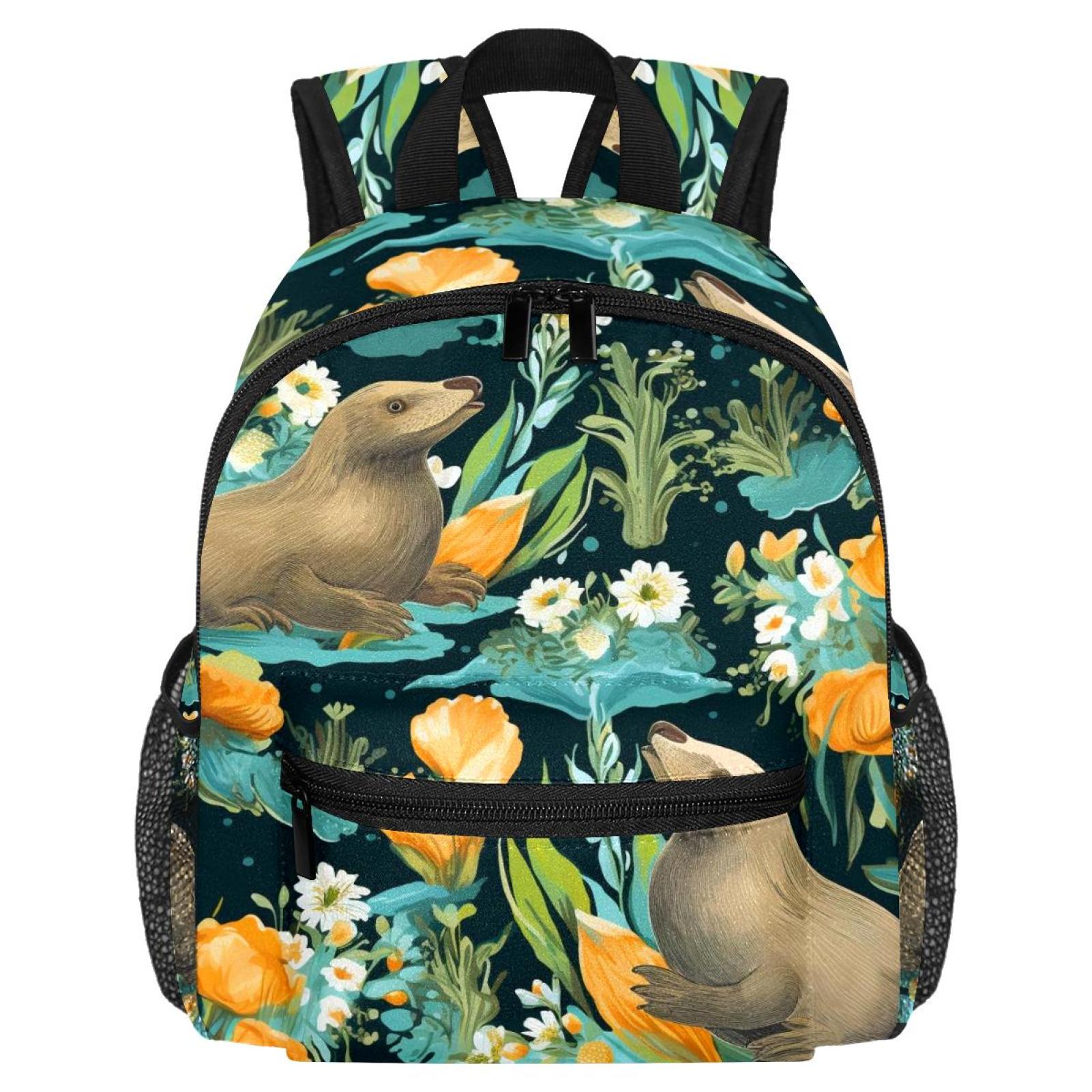 Platypus Cute Printed Backpack with Adjustable Shoulder Strap, Large ...