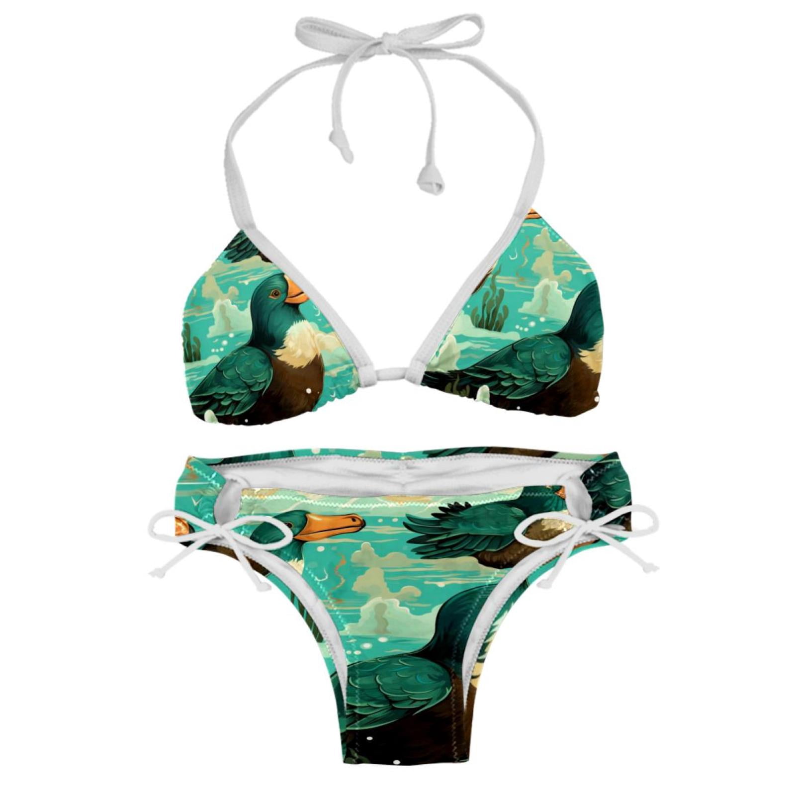 Platypus Detachable Sponge Adjustable Strap Bikini Set Two-Pack ...