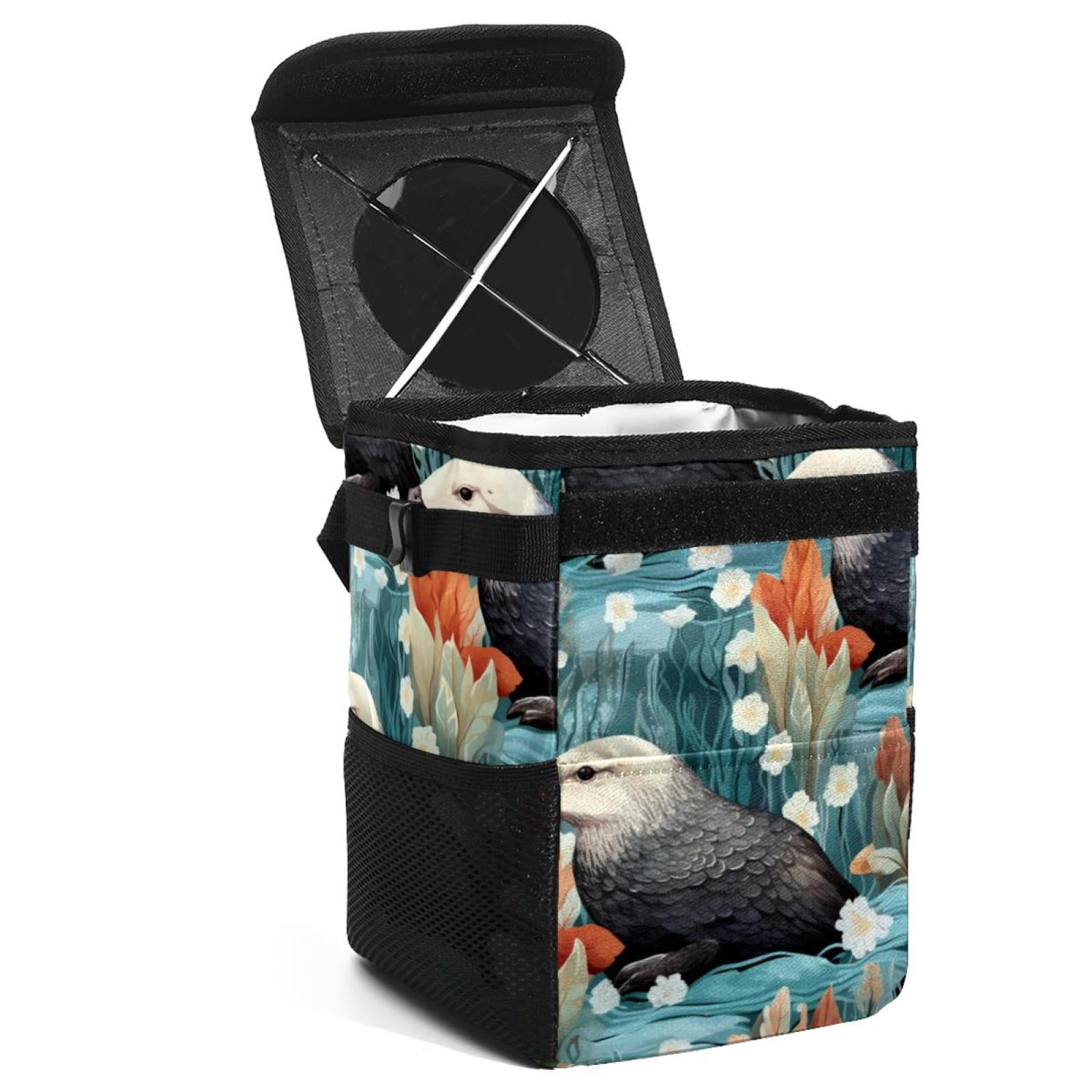 Platypus Foldable Car Garbage Can with Lid, Leak-Proof, Hanging Storage ...