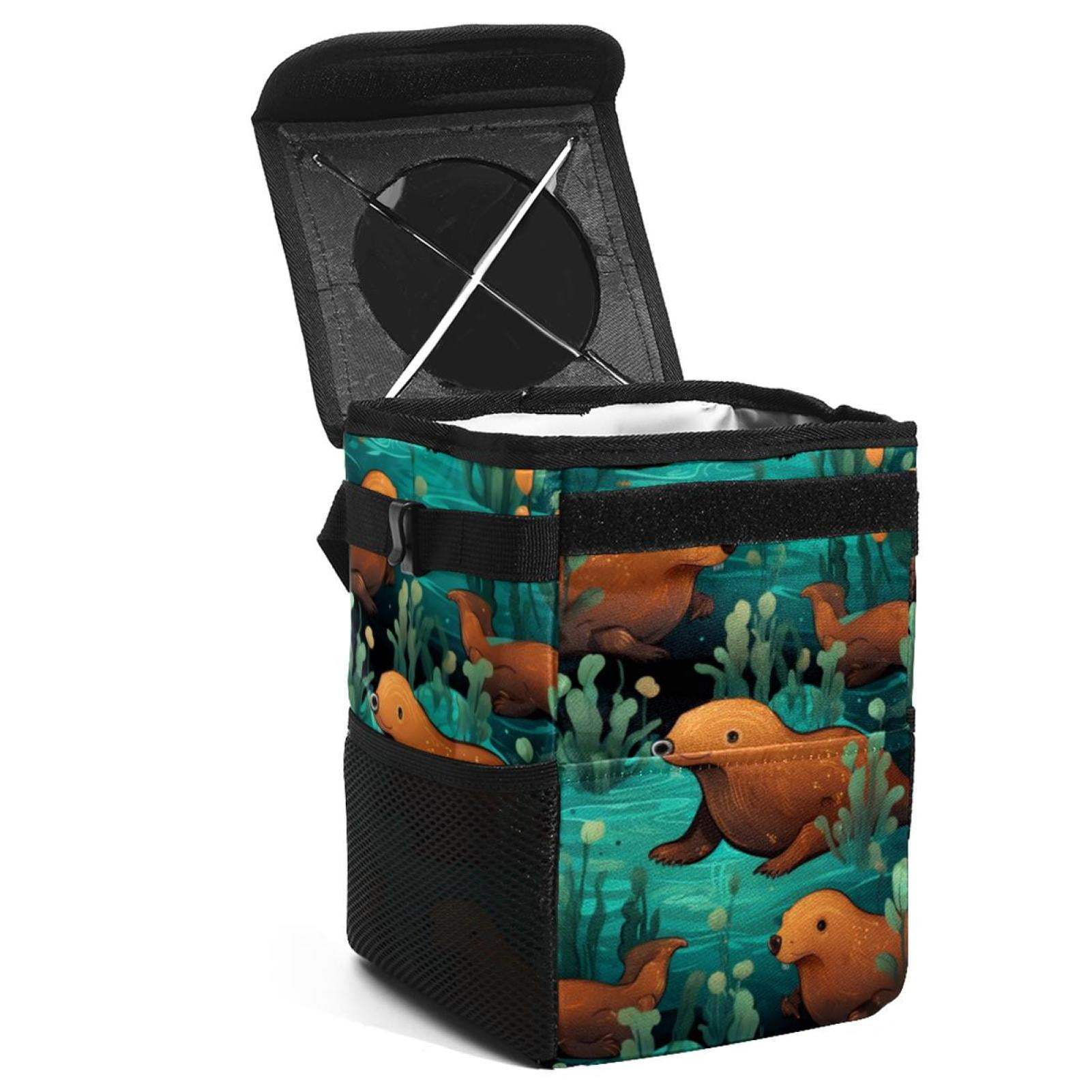 Platypus Foldable Car Garbage Can with Lid, Leak-proof, Hanging Storage ...