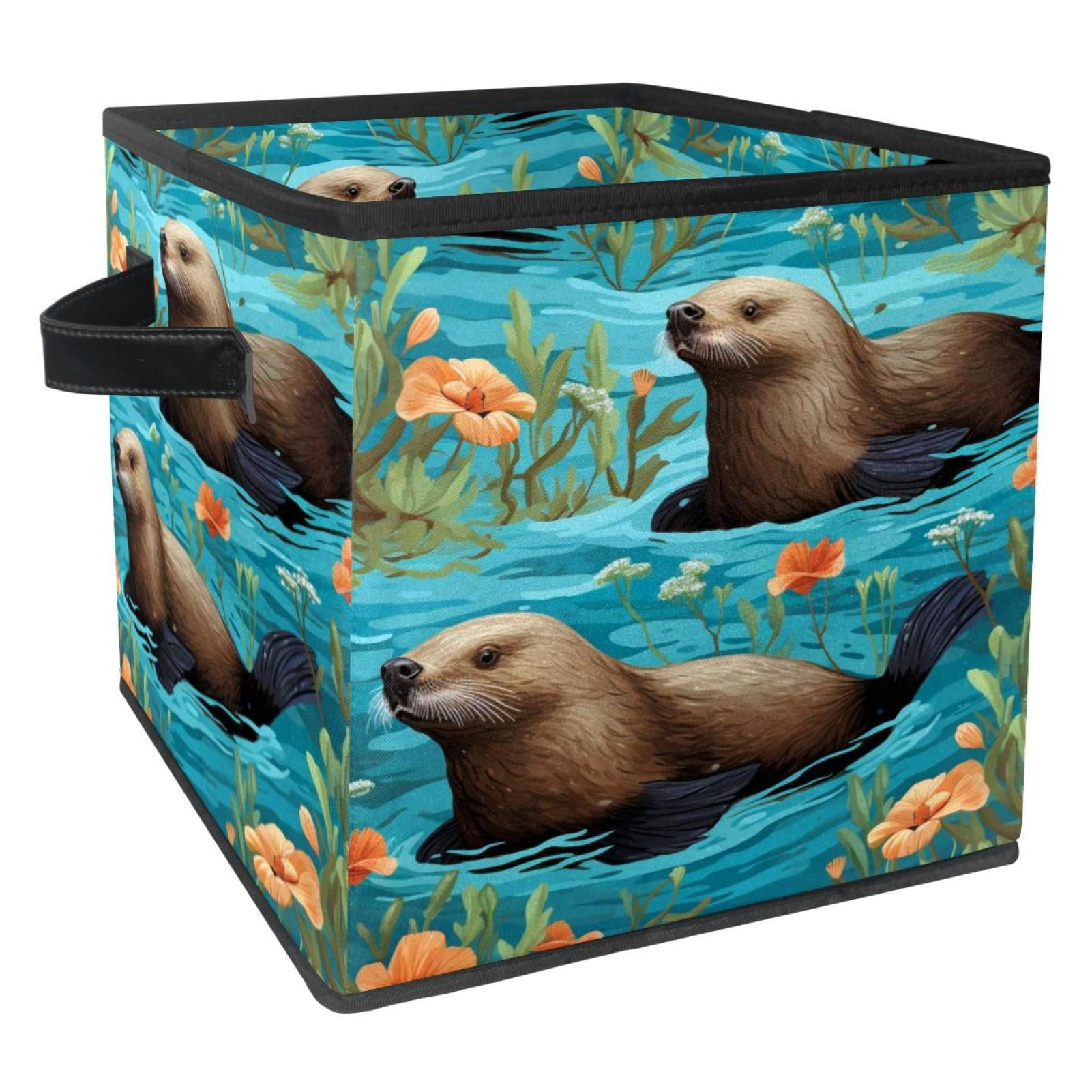 Platypus Foldable Toy Box with Handle, 10.8"x10.5"x10.6", Large ...