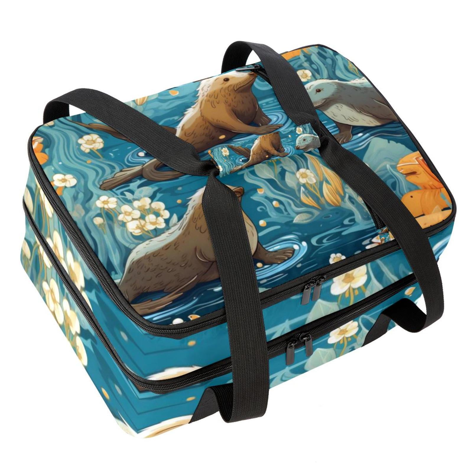 Platypus Insulated Double Layered Lunch Bag with Two Compartments ...