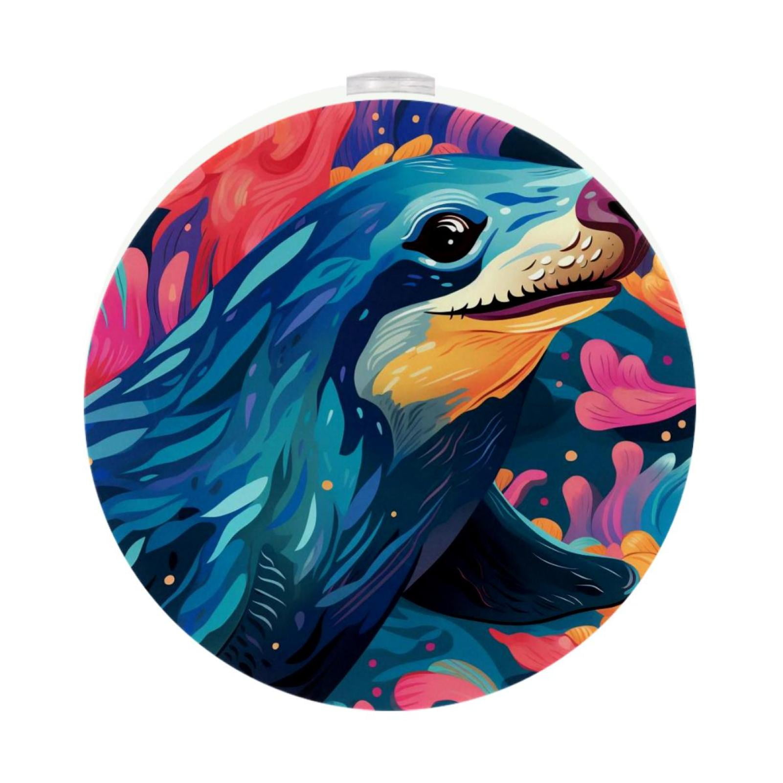 Platypus LED Round Night Light-2PCS, Plug-in Wall Nightlight with Dusk ...
