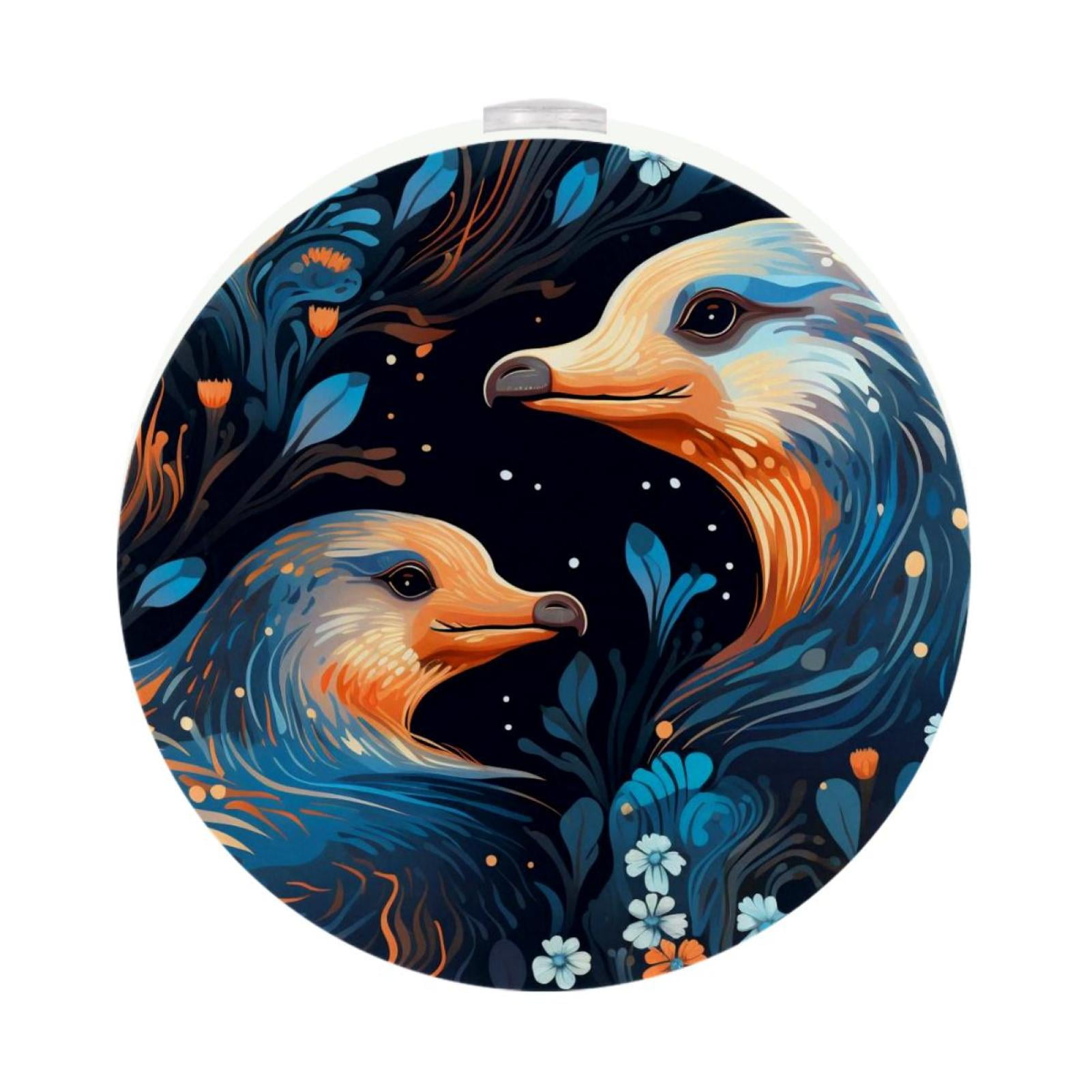 Platypus LED Round Night Light-2PCS: Wireless & Portable Small Lights ...