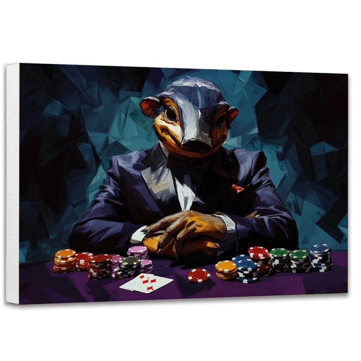 Platypus Playing Poker Poster Wall Art Poster Wall Decor Aesthetic ...