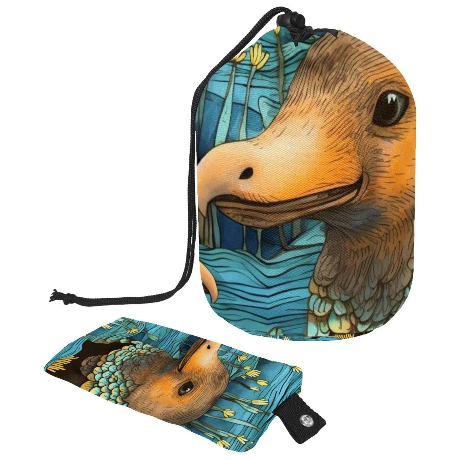 Platypus Portable Drawstring Foldable Travel Shower Bag Wash Bag Mesh ...