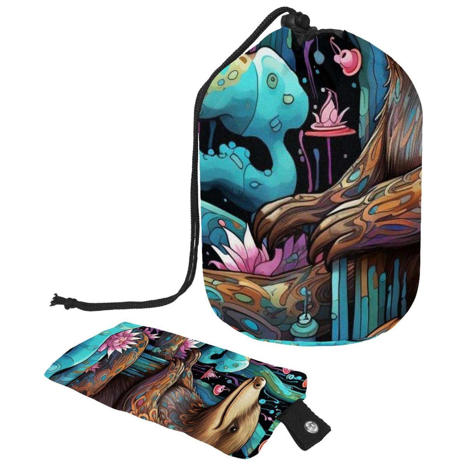 Platypus Portable Drawstring Foldable Travel Shower Bag, Wash Bag, Mesh ...