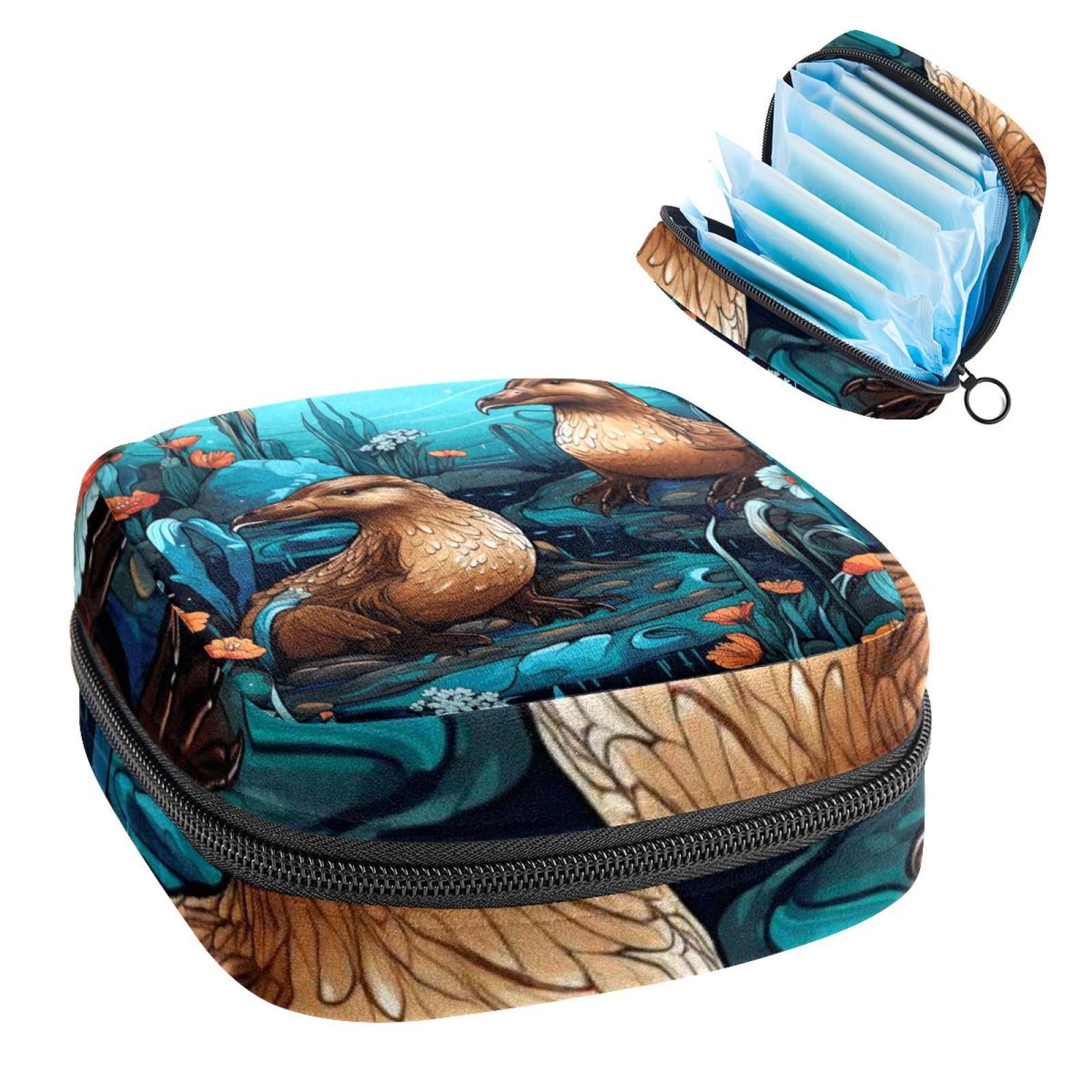 Platypus Sanitary Napkin Pouch with Plush Velvet, Sponge, and Oxford ...