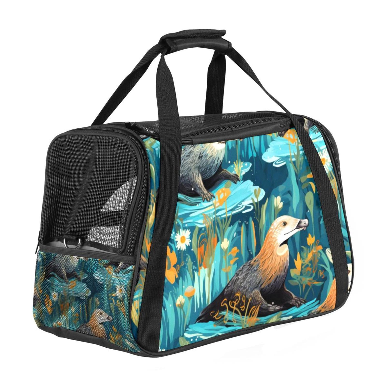 Platypus Sherpa-Lined Fabric Pet Carrier Bag w/ 900D Oxford Cloth Base ...