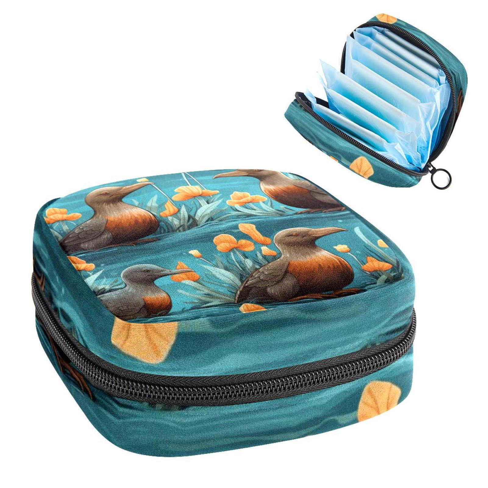 Platypus Women's Period Storage Bag with Velvet Fabric, Sponge Padding ...