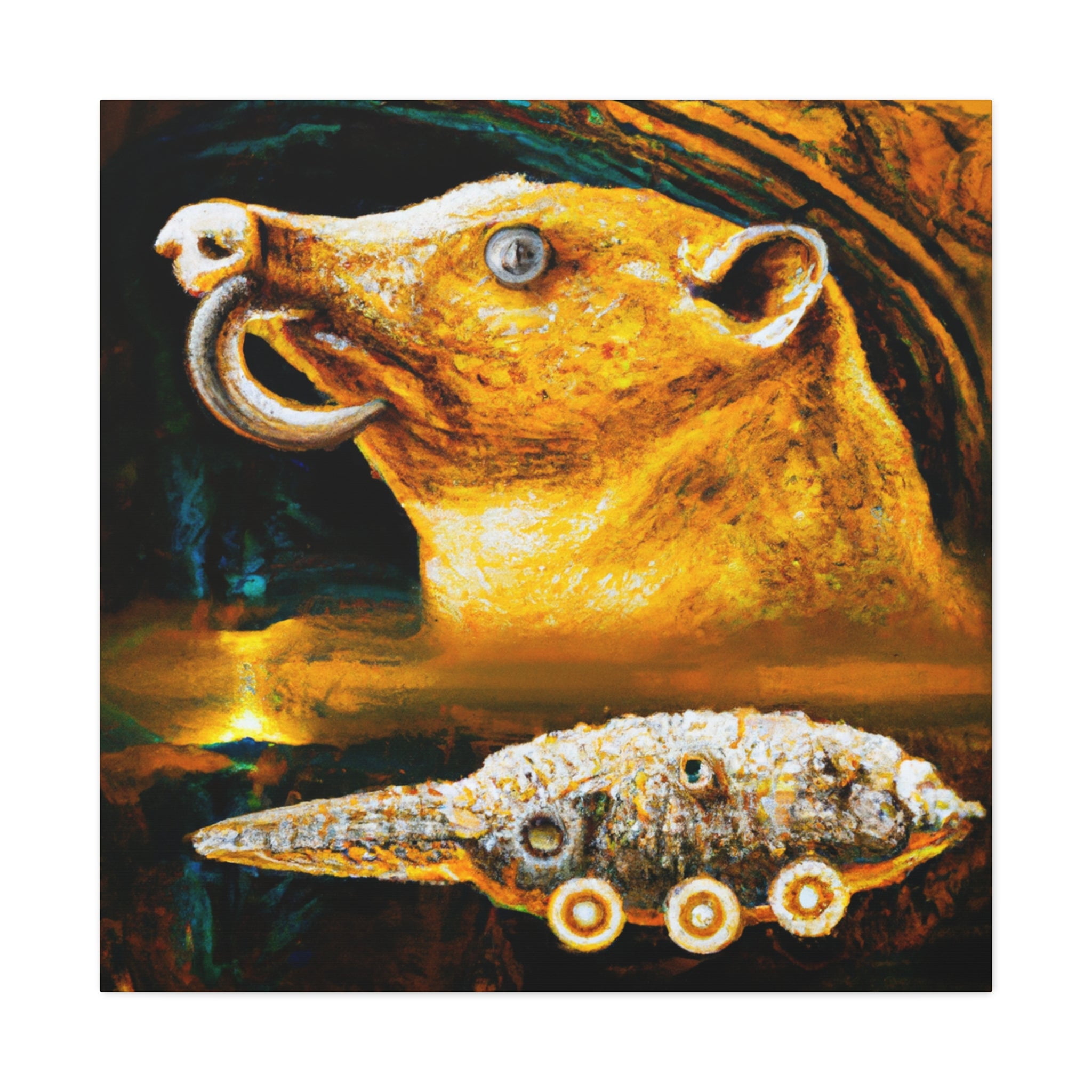 "Platypus in Rococo". - Canvas - Walmart.com