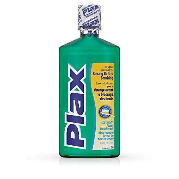 Plax Advanced PreBrushing Dental Rinse, Soft Mint, 24 Ounce - Walmart ...
