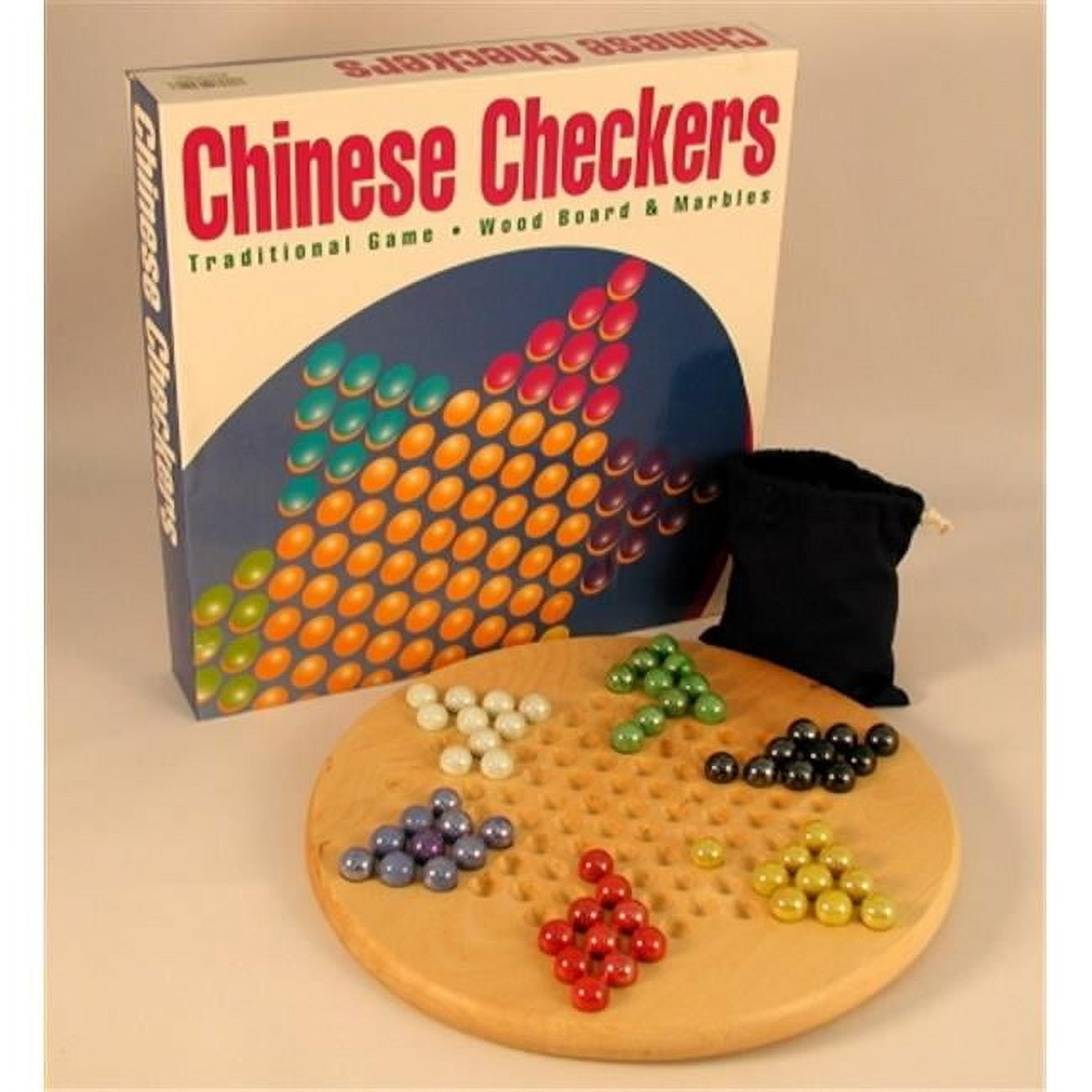 Play All Day Games Wood Round Chinese Checkers - Chinese Checkers ...