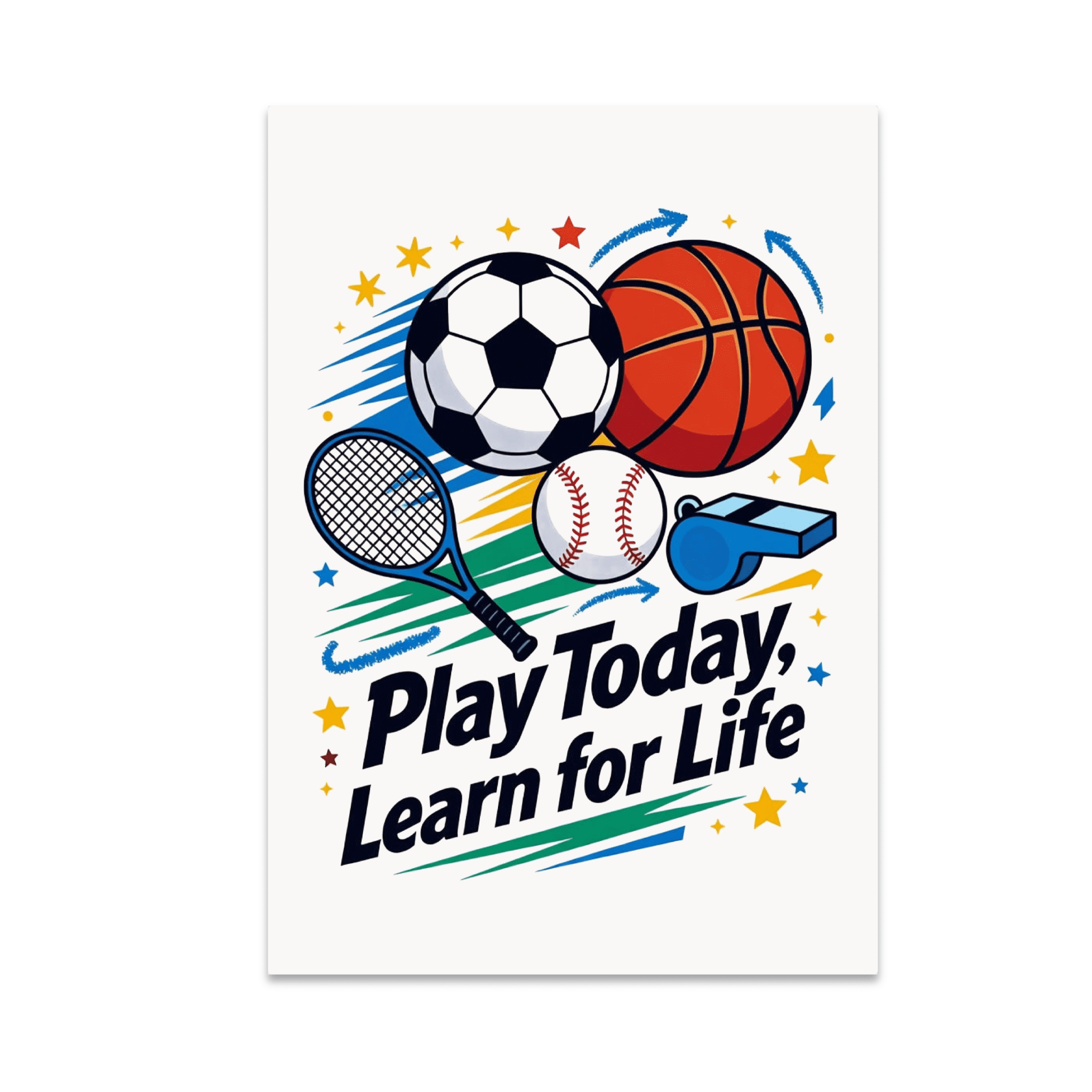 Play All Day Learn Through Play Poster - Youth Sports Motivation ...