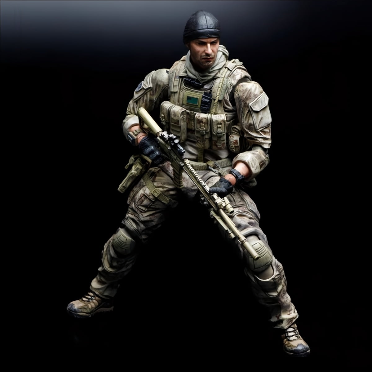 Play Arts Kai Preacher "Medal of Honor" War Fighter Action Figure ...